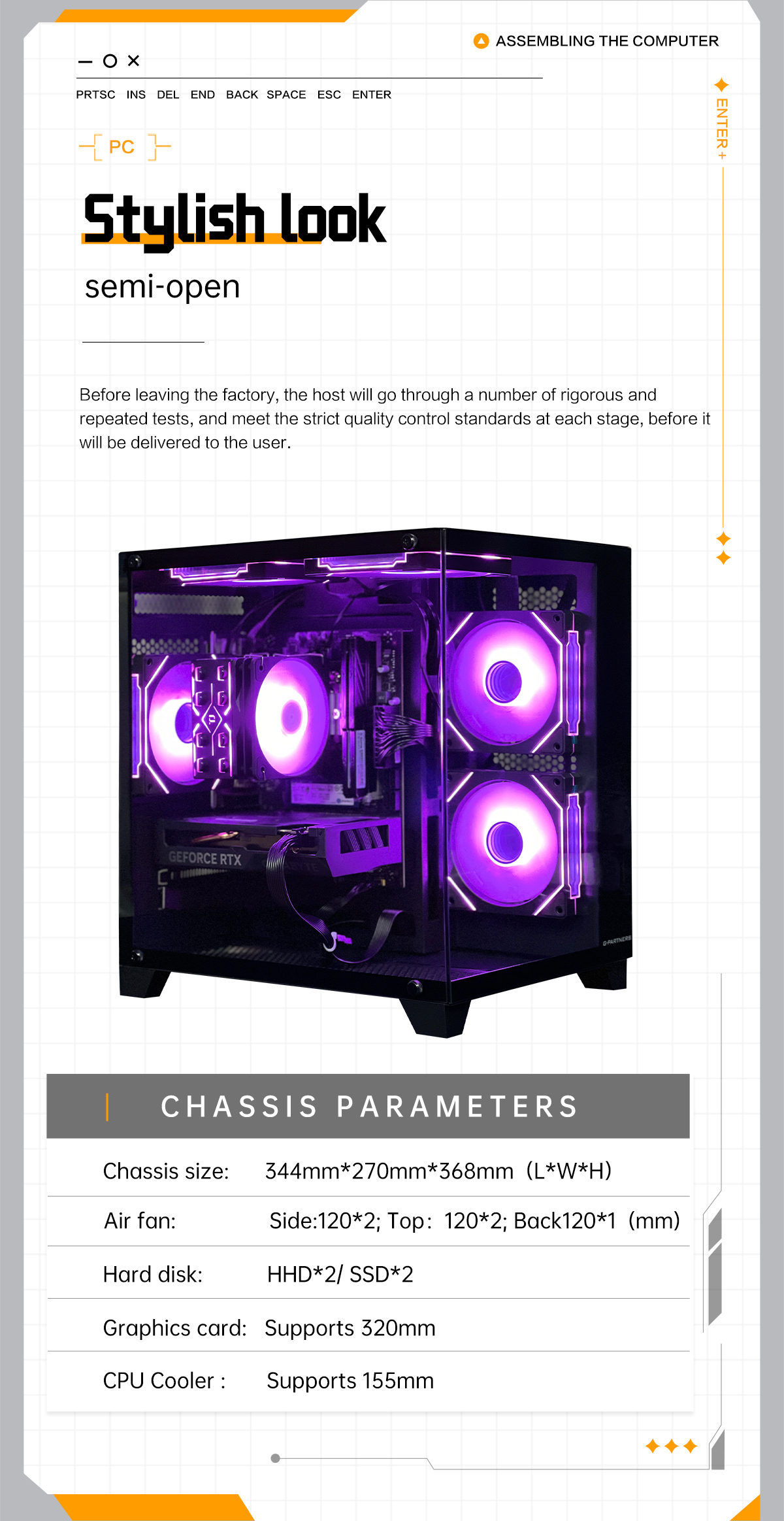 AOACE Gaming PC Desktop INTEL Core i5 12400F 2.5 GHz, NVIDIA RTX 4060 ...